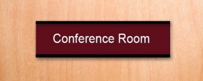 8x2 Office Name Plate Signs - Engraved Plastic - Nap Nameplates