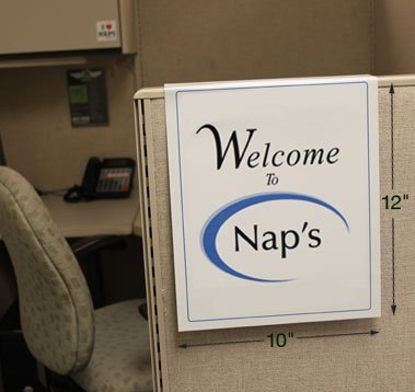 Cubicle Name Plates, Signs & Holders for Offices - NapNamplates.com