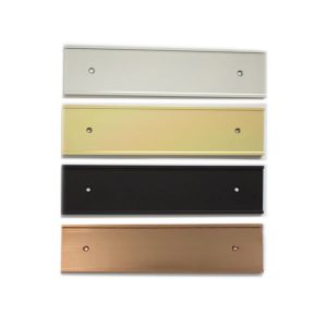 8x2 Office Name Plate Signs, Color-Printed Metal - Nap Nameplates