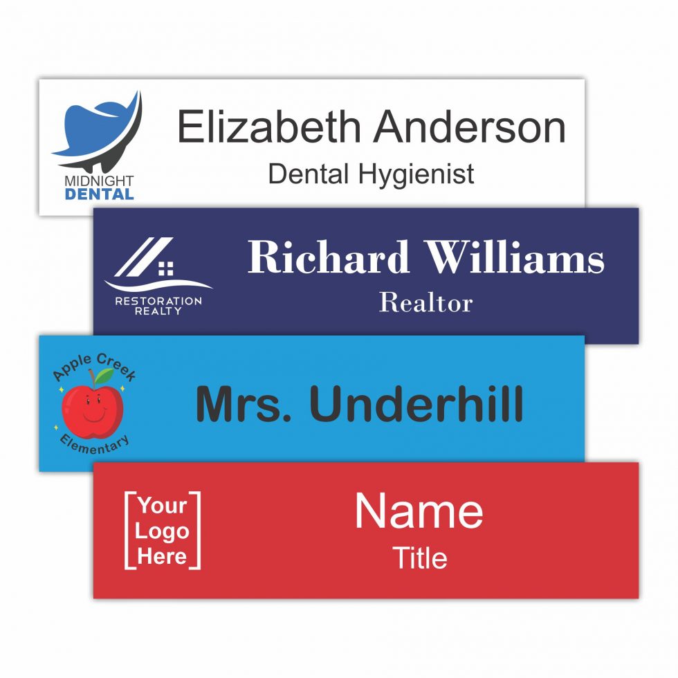 Office Name Plates Engraved or Custom Printed Metal and Plastic ...
