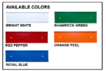 Color Nameplate Holders for Doors & Walls 8" or 10"- NapNameplates.com