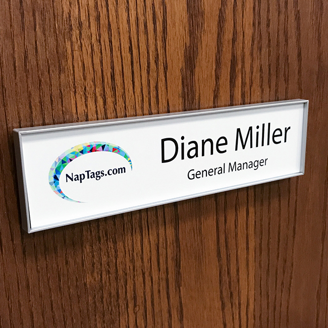 Changeable Name Plate Frames For Walls Or Doors 8 X 2 Or 10 X 2 
