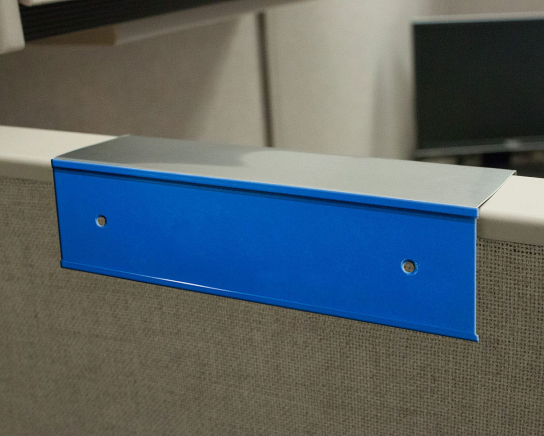 Colored Cubicle Name Plate Holders 8" or 10", Single - NapNameplates