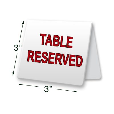 Table Top Tent Signs - NapNameplates