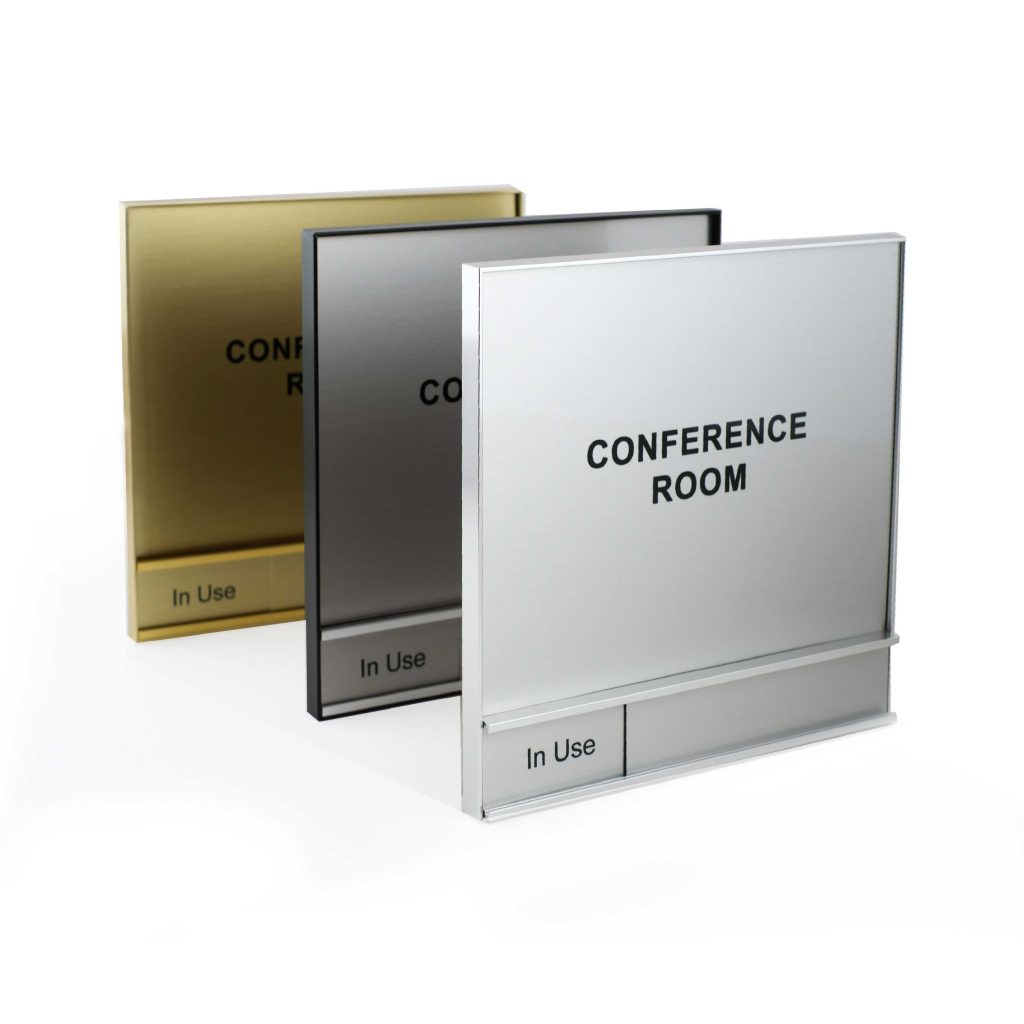 Large Conference Room Slider Sign with Frame - Nap Nameplates