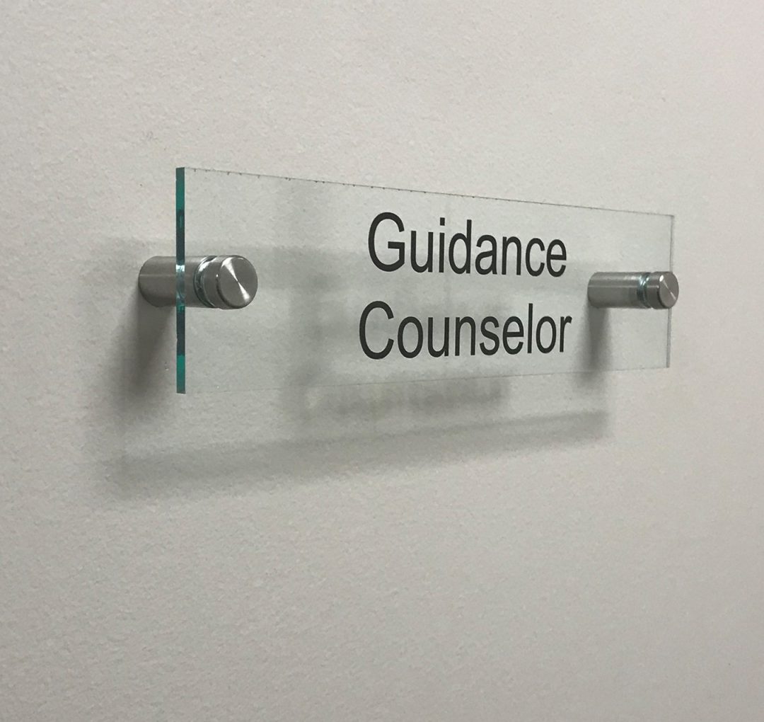 Acrylic Name Plates for Offices Printed in Full-Color - NapNameplates.com