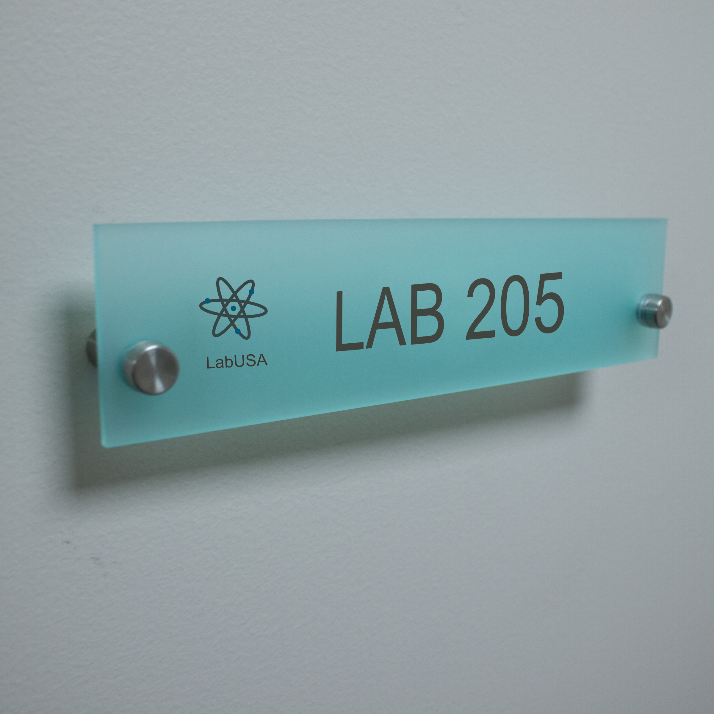 Frosted Acrylic Name Plates For Doors Or Walls NapNameplates