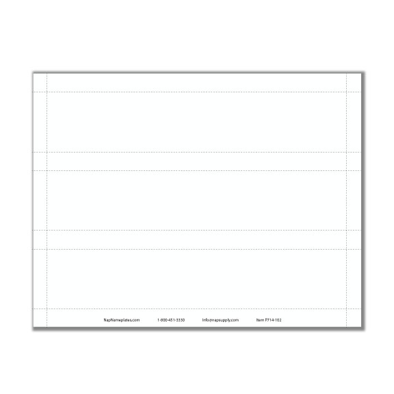 Printable Paper Name Plates, Blank Perforated in Several Sizes ...