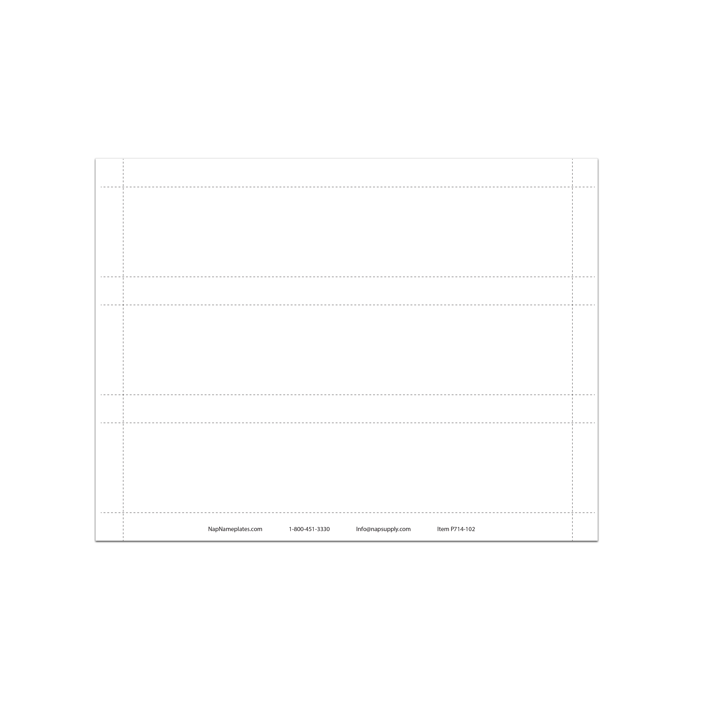 Nameplate Paper Stock