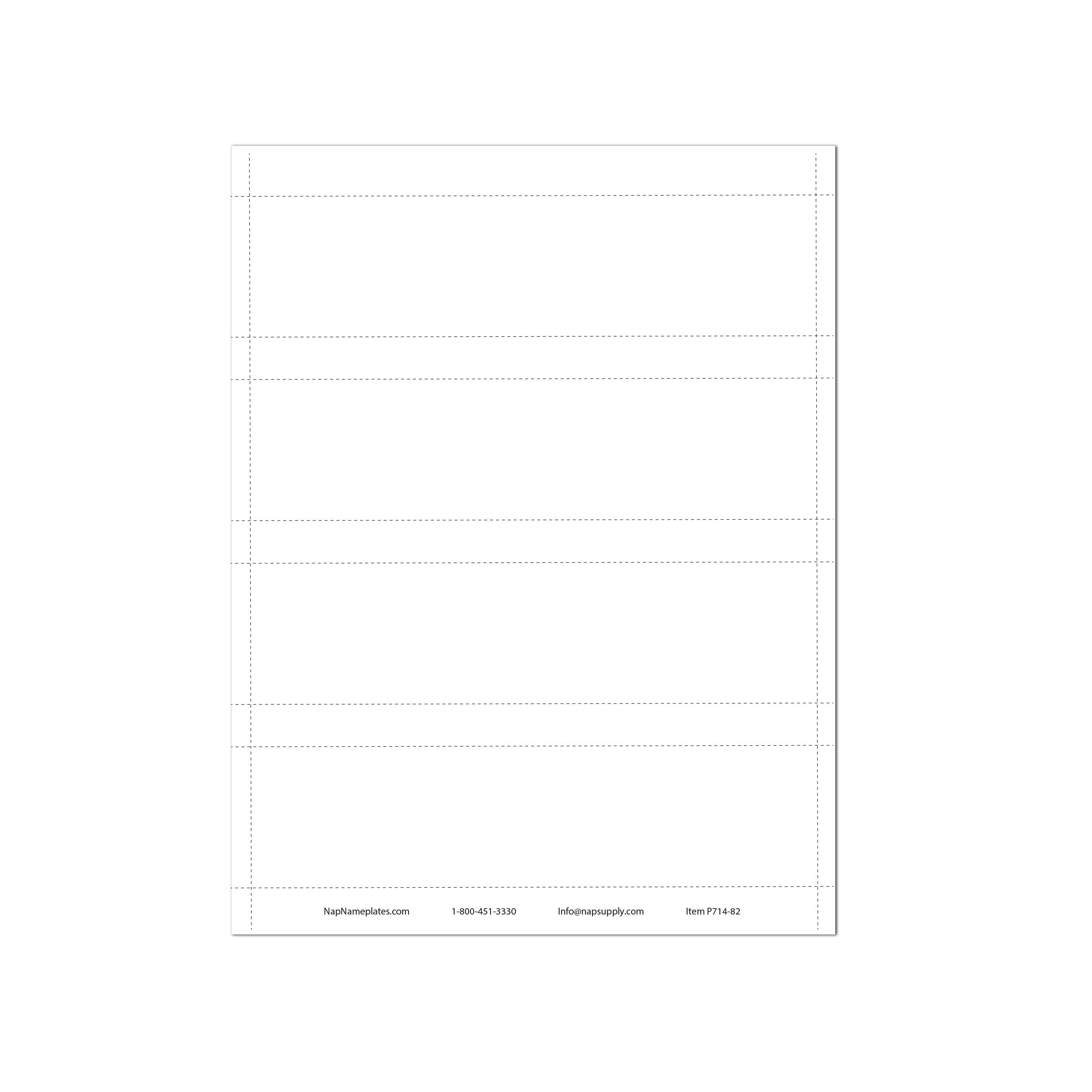 Nameplate Paper Stock