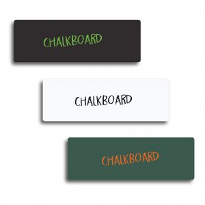 Small Chalkboard Name Badges 3x1, Blank - NapNameplates.com