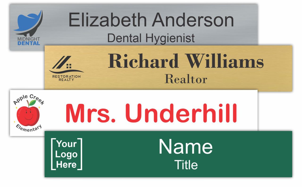 Custom Metal Name Plate Signs for Offices - NapNameplates.com